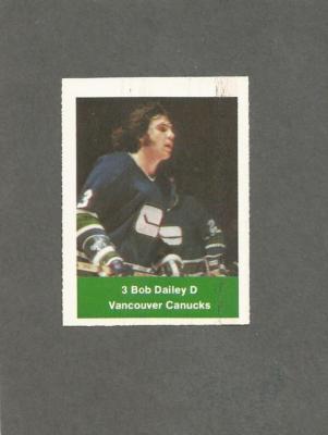 1974-75 Acme Loblaws Hockey Bob Dailey Vancouver Canucks | eBay