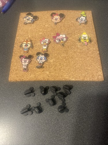 Disney Trading Pins Lot X9 Nerds Rock! Mickey Minnie Daisy Pluto Goody ...