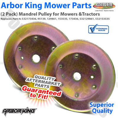 Deck Mandrel Pulley (2PK) for Husqvarna AYP, Poulan & Craftsman ...