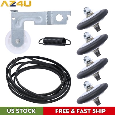 Pack of 4 4581EL2002C Dryer Drum Roller Wheel and Shaft Pack For LG ...