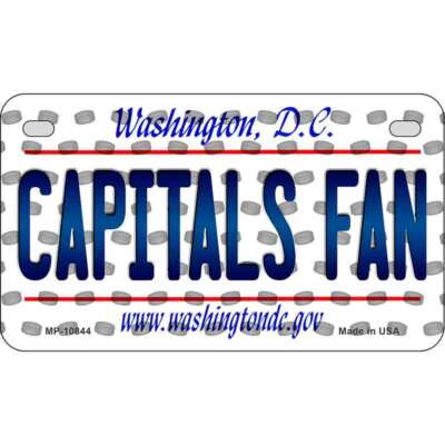 Capitals Fan Washington DC Novelty Metal Motorcycle Plate MP-10844 | eBay