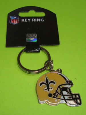 2023 AMINCO NFL NEW ORLEANS SAINTS OFFICIAL TEAM HELMET KEY CHAIN RING ...