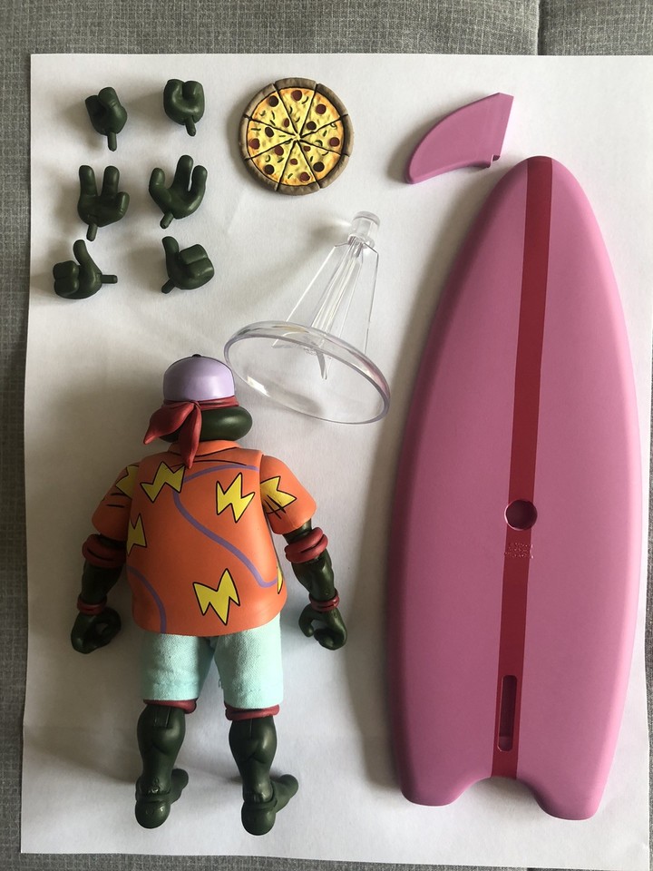NECA TMNT Bodacious Beach Bros Raphael Only W/ Accessories SDCC 2025 ...