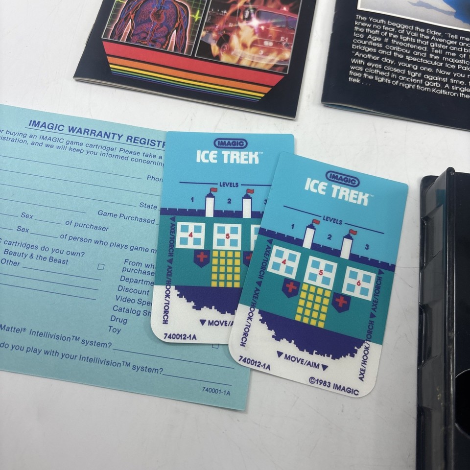 ICE TREK INTELLIVISION VIDEO GAME IN BOX TESTED COMPLETE ARCTIC ...