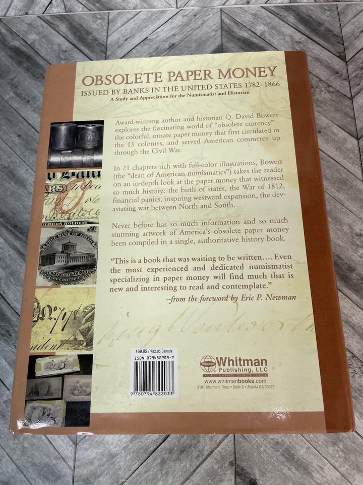 Obsolete Paper Money Issued by Banks in the United States 1782-1866 ...