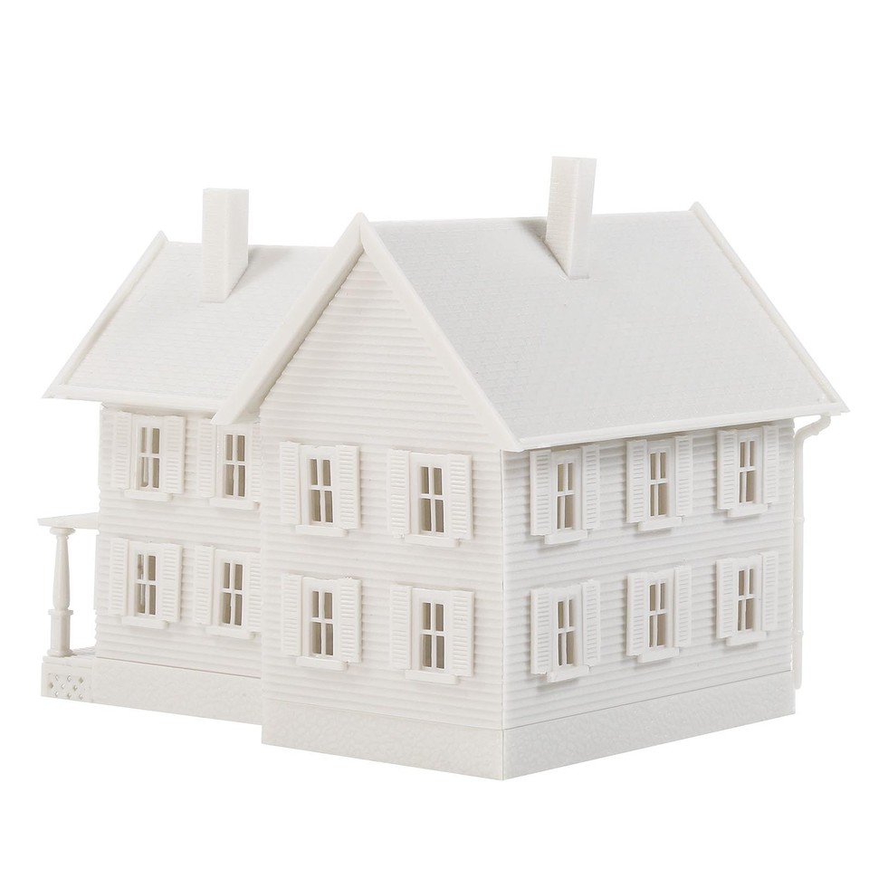 Evemodel N Scale Model House Kit Two-story Building Not-built Unpainted ...