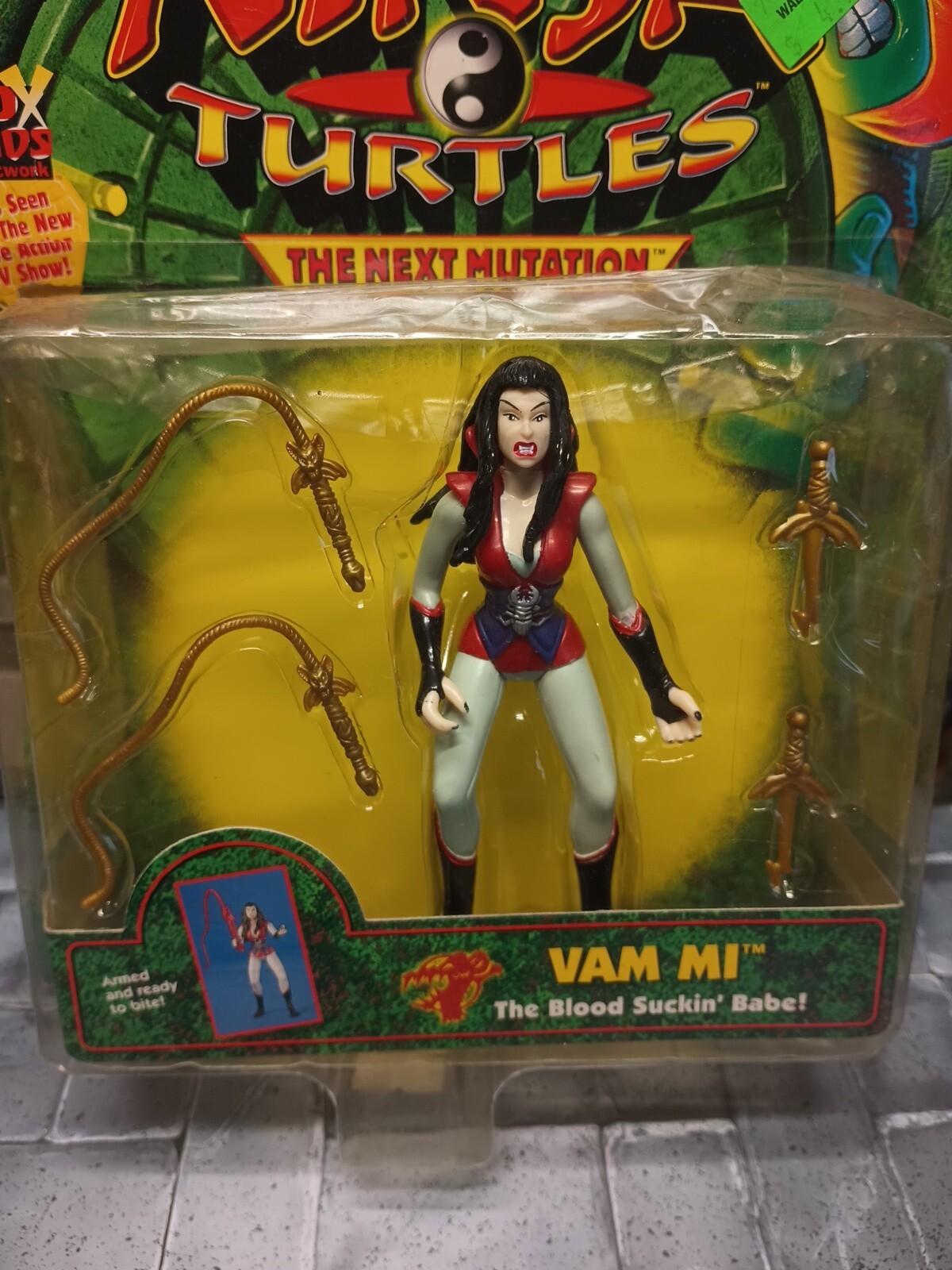 1997 PLAYMATES TMNT VAM MI next mutation vampire figure (damaged box ...