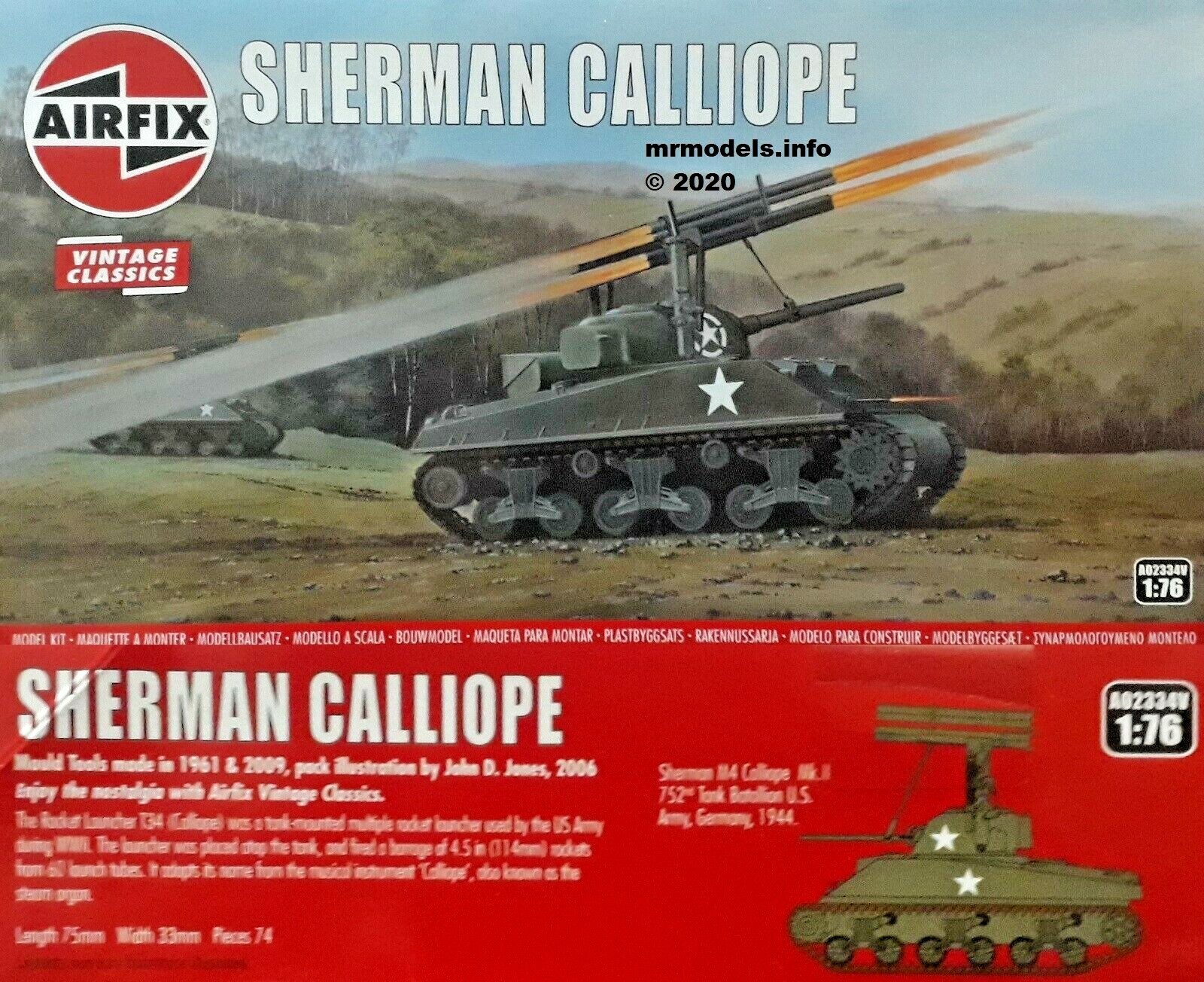 Airfix 1/76 Military Vehicle Tank New Plastic Model Kit 1 76 1/72 1 72 ...