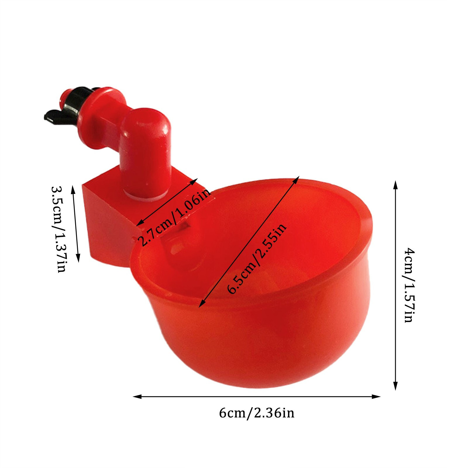 Automatic Water Cups Poultry Drinker Waterer Chicken Duck Quail ...