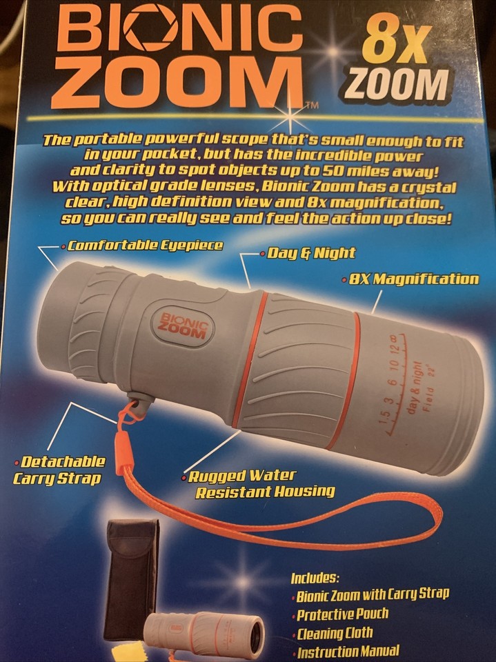 Bionic Zoom Compact Optical Grade Viewing Scope 8x Zoom As Seen on TV ...