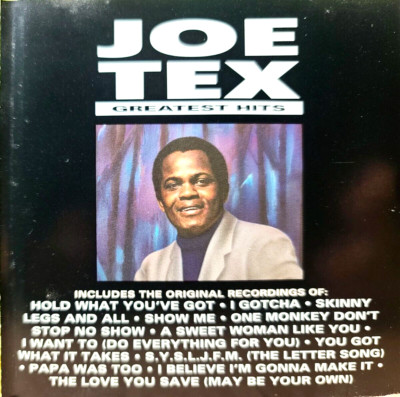Joe Tex - Greatest Hits CD Alliance EXCELLENT / MINT CONDITION / FREE ...