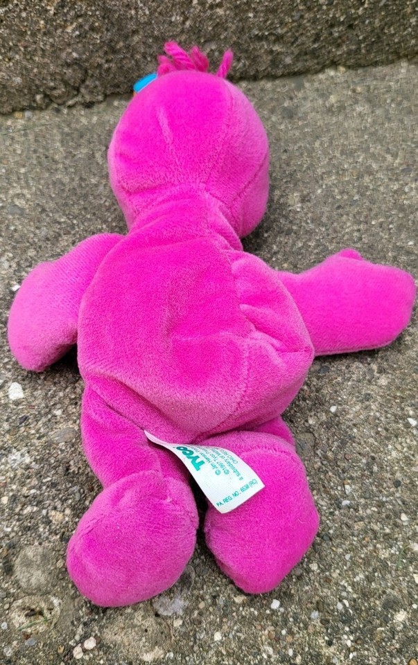 Tyco Sesame Street Telly Monster Plush Stuffed Animal Bean Bag 8" VTG ...