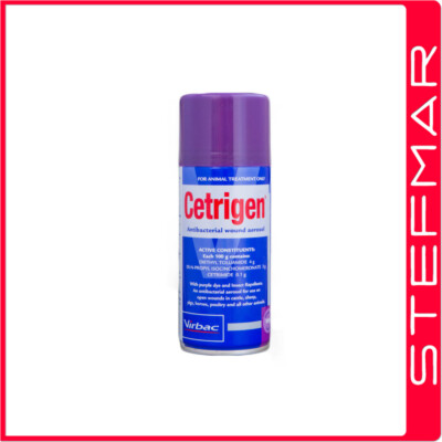 Virbac Cetrigen Antibacterial Wound Aerosol 100g | eBay Australia