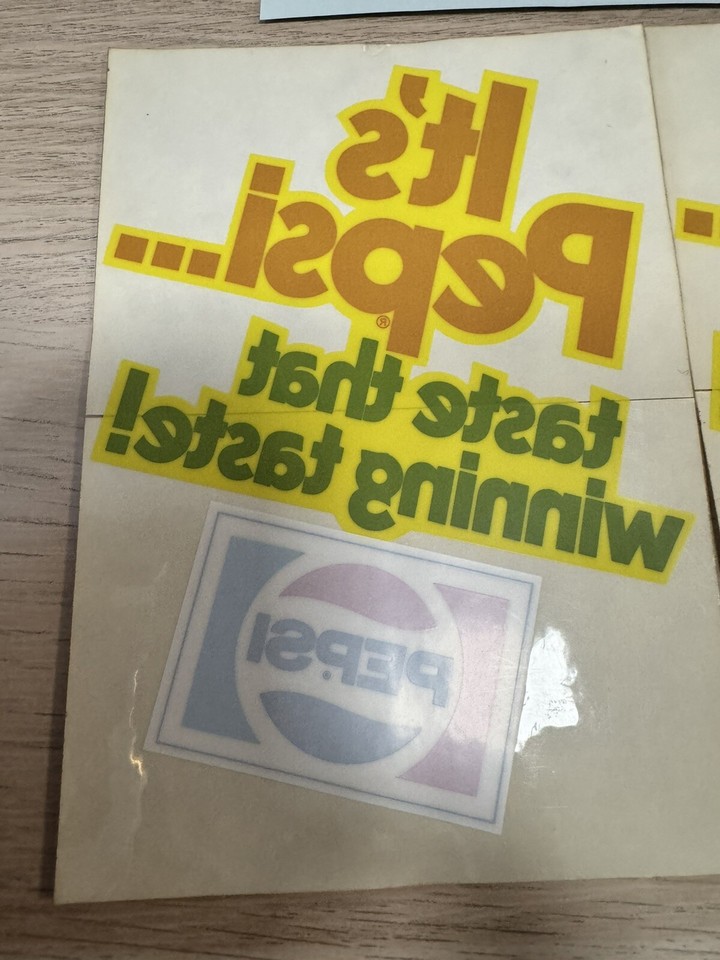 3 Vintage Pepsi Stickers | eBay