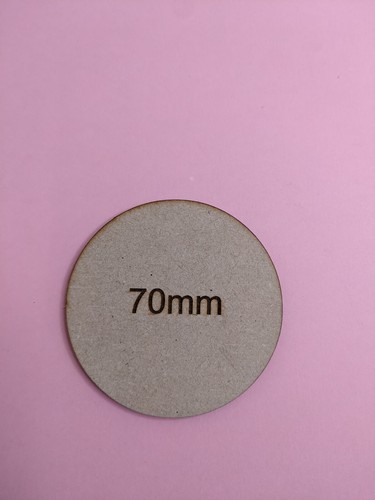 70mm round cut out shape mdf x 20 | eBay