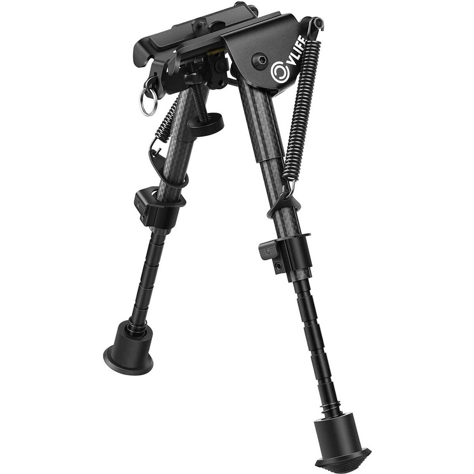 Foldable 6"- 9" Hunting Rifle Bipod Spring Return Sling Stud Mount ...