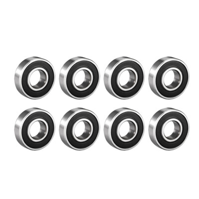 8pcs 6001-2RS 6001RS 12mm X 28mm X 8mm Deep Groove Ball Bearings Rubber ...