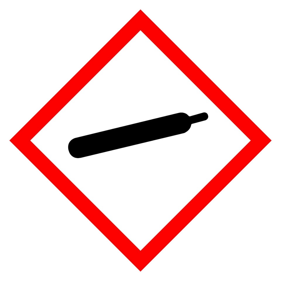 Hazchem Hazard Warning Stickers 100x100mm Gas Explosive ADR Corrosive ...