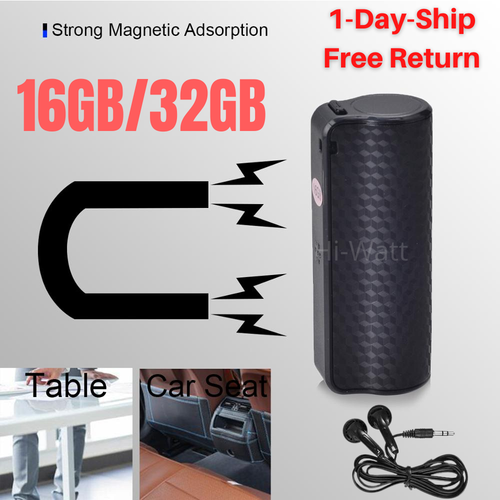 16/32GB Spy Digital Voice Activated Recorder Mini Hidden Audio ...