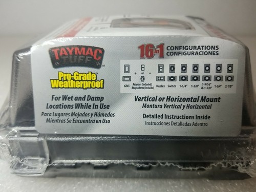 TAYMAC MM410C Single-Gang Horizontal/Vertical Mount Weatherproof Cover ...