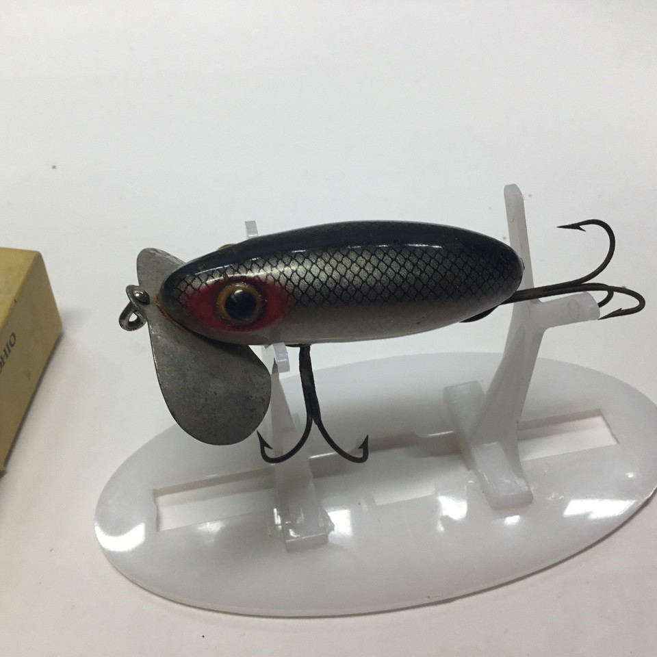 Fred Arbogast Inline Screw Jitter Bug With Box Top Water Fishing Lure ...