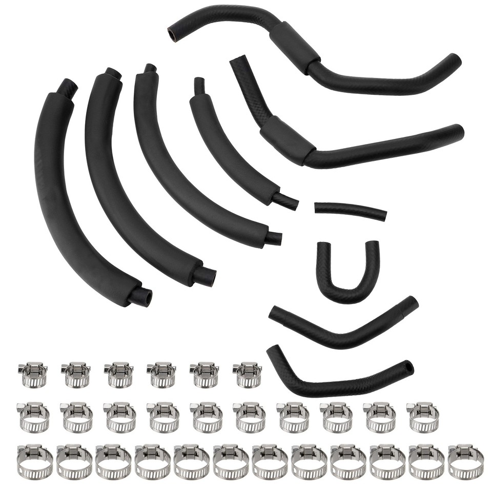 LOW PRESSURE RUBBER FUEL HOSES 28 CLAMPS KIT FOR LBZ LMM DURAMAX 2006 ...