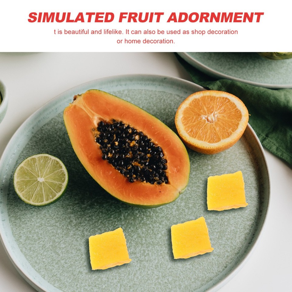 10 Pcs Mango Block Model Lifelike Artificial Fruit Display Fruits ...