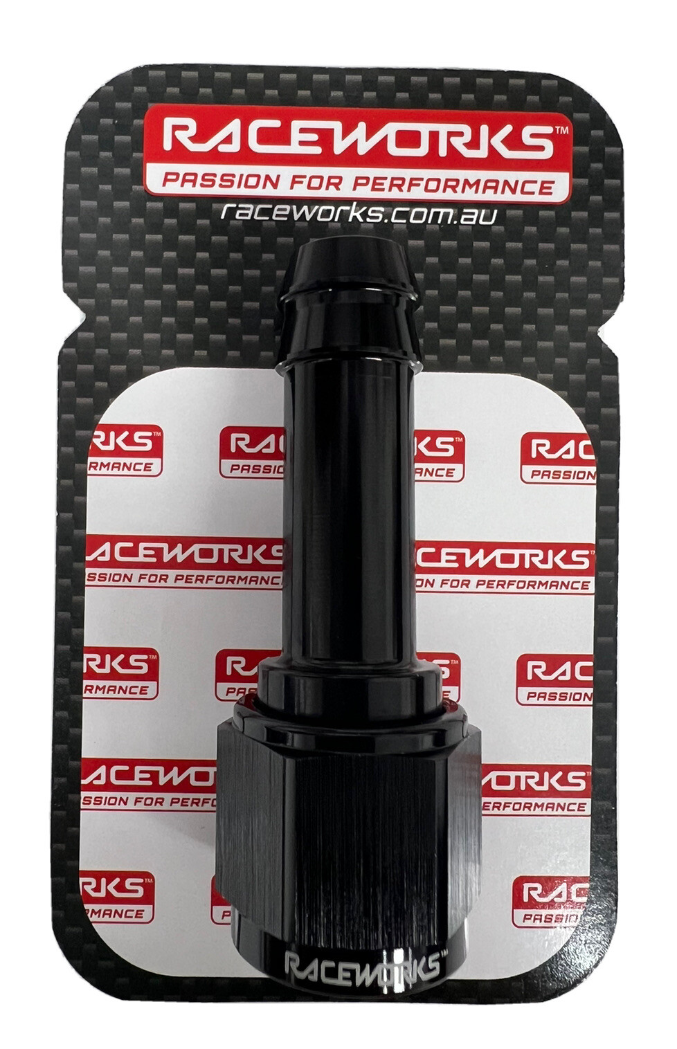 RWF-411-08BK RACEWORKS FEMALE AN-8 TO BARB 1/2" BLACK | eBay Australia