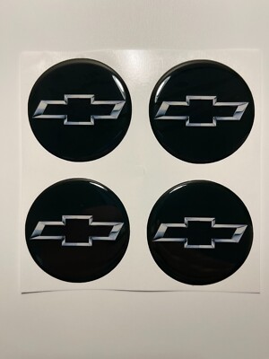 4x Chevrolet Decals Center Wheel Cap Self-Adhesive Emblems Rims Logo ...