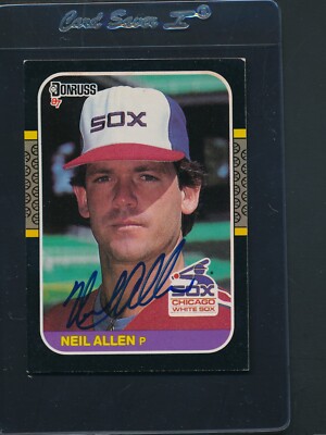 1987 Donruss #507 Neil Allen White Sox Signed Auto *B5397 | eBay