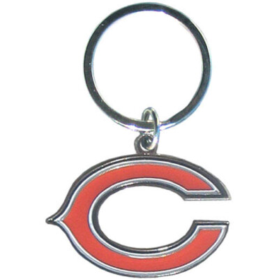 Chicago Bears Key Chain, NFL Licensed Keychain Chrome Enameled Keyring ...