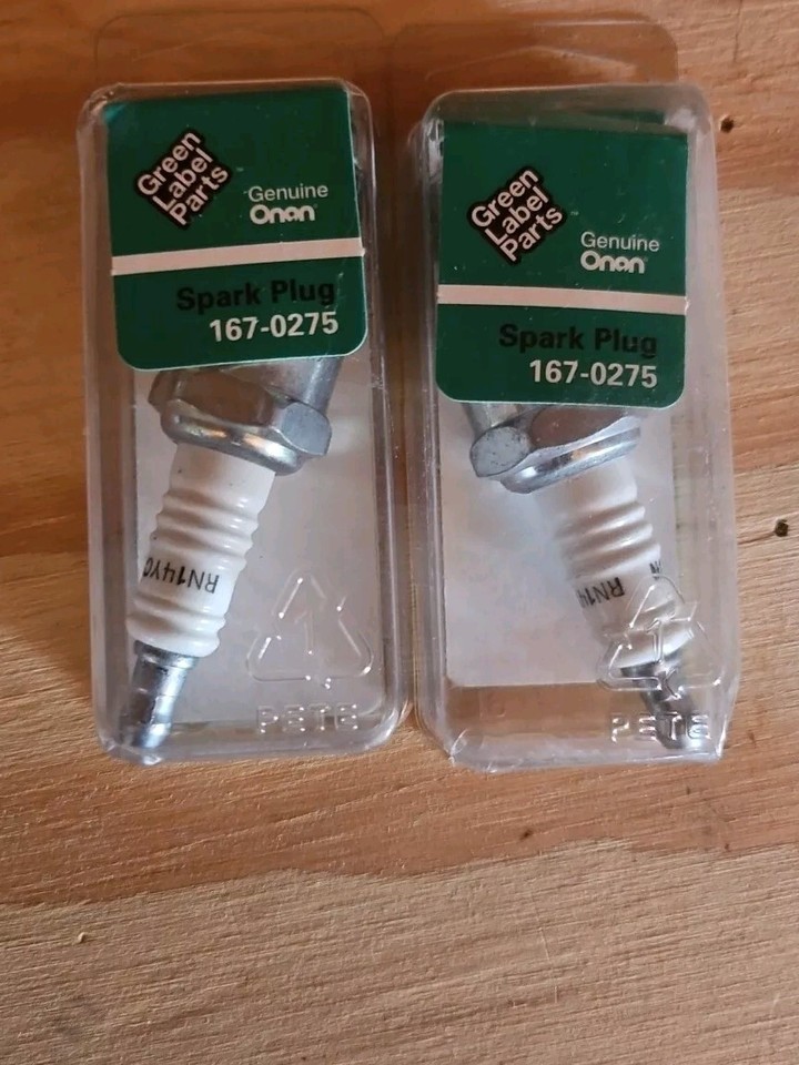2- Cummins Onan Green Label Parts 167-0275 OEM Generator Spark Plug | eBay