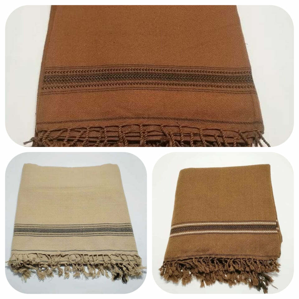 AFGHAN PATOO HANDMADE WARM SAWATI WOOL SOLID PASHTUN SHAWL SCARF WRAP ...