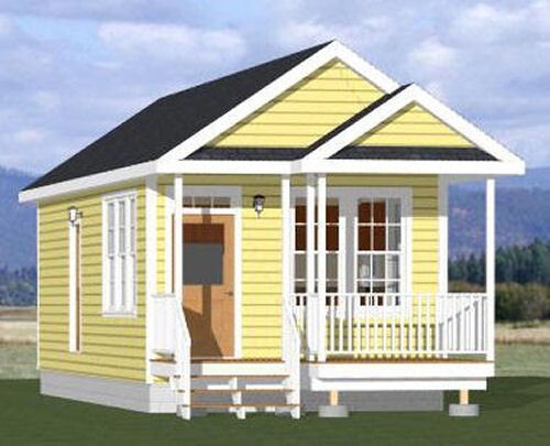 14x32 Tiny House -- 447 sq ft -- PDF FloorPlan -- Model 1T | eBay