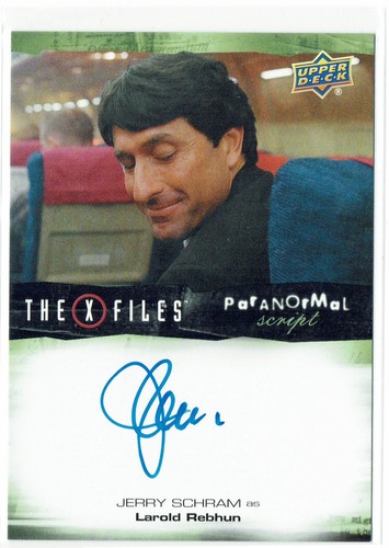 X-Files UFOs and Aliens 2019 Paranormal Script Auto A-JS Jerry Schram ...