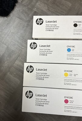 NEW HP 410X SET CF410XC CF411XC CF412XC CF413XC High Yield LaserJet ...