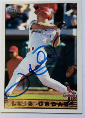 Luis Ordaz Autograph Rare St. Louis Cardinals | eBay