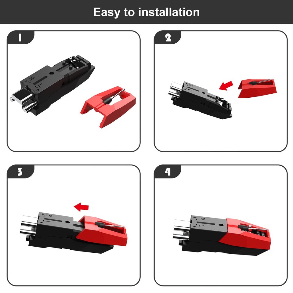 Technics Turntable Replacement Stylus Needles 4 Pack for LP Vinyl | eBay