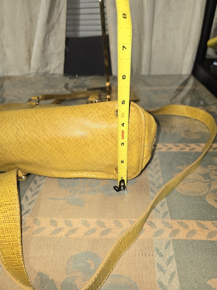 SORIAL New York Satchel Crossbody Mustard Yellow Leather bag Purse ...