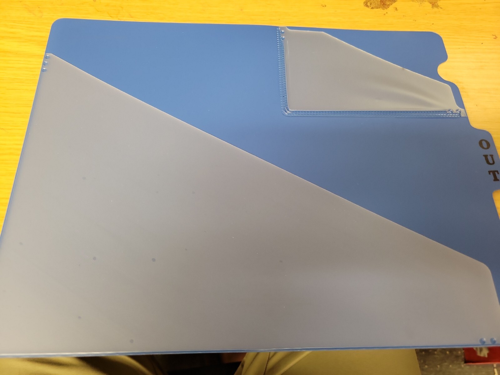 Smead End Tab Poly out Guides Extra Wide Letter Size Blue 50/box 61961 ...