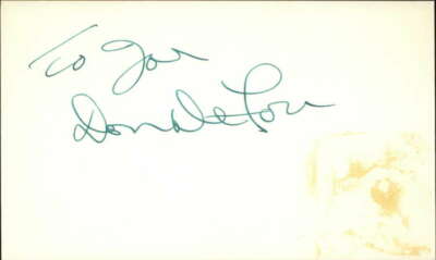 Don DeFore D.1993 Actor Signed 3" x 5" Index Card | eBay
