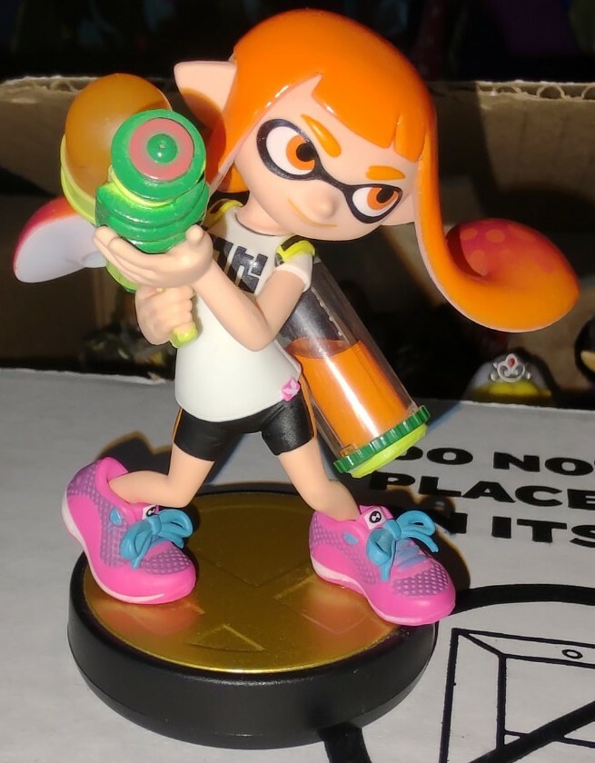 Splatoon Orange Inkling Girl Amiibo Super Smash Bros Nintendo Switch