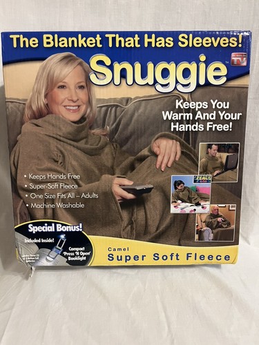 Snuggie Blanket With Sleeves As Seen On TV Blue Sealed in original box ...