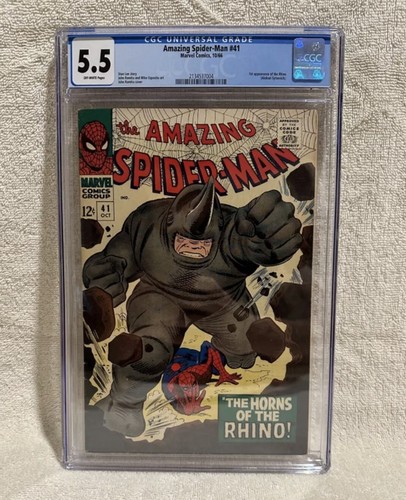 AMAZING SPIDER-MAN #41 1.0 1ST APPEARANCE OF THE RHINO 1966 | eBay