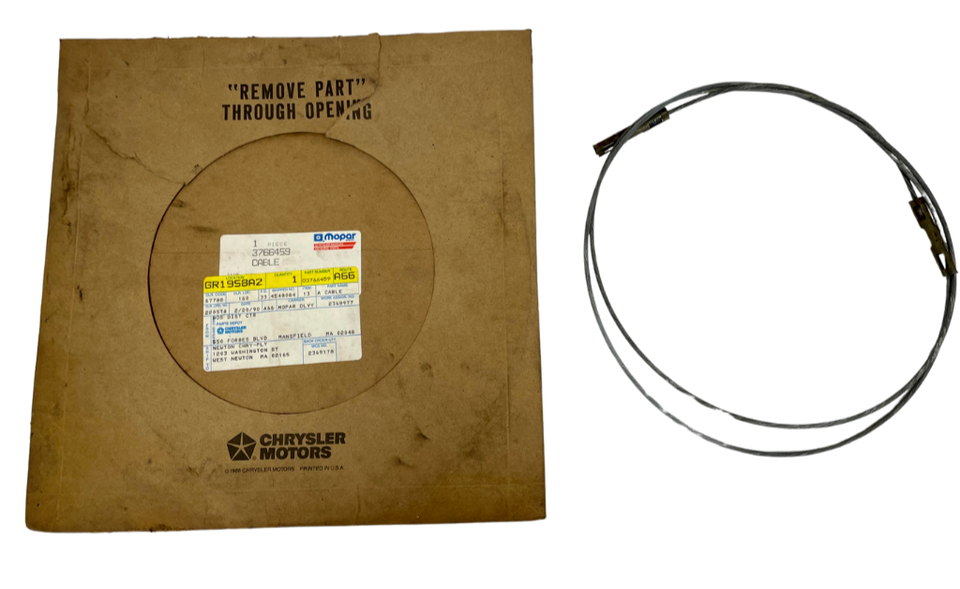 1981-1983 Plymouth Chrysler Lebaron Reliant Brake Cable 3766459 NOS ...