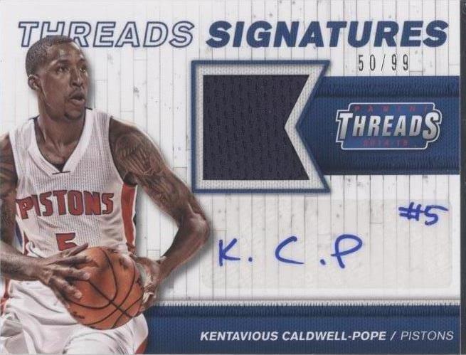 2014-15 Panini Threads - Threads Signatures Kentavious Caldwell-Pope ...