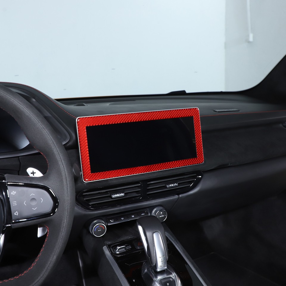 Red Carbon Car Navigation GPS Frame Sticker Styling Trim For Lotus ...