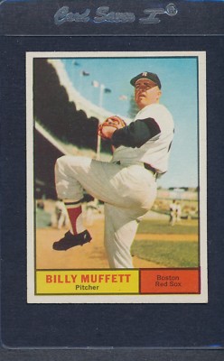 1961 Topps #016 Billy Muffett Red Sox NM *3791 | eBay