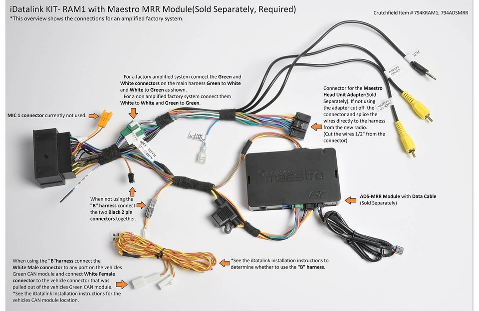 iDatalink Maestro KIT-RAM1 ADS-MRR Car Radio Installation Dash Kit for ...