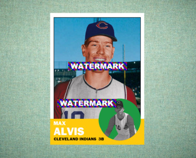 Max Alvis Cleveland Indians 1963 Style Custom Baseball Art Card | eBay